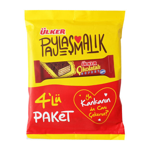 Ulker Paylasmalik Cikolatali Gofret 4lu 144 G Sultan Super Markets