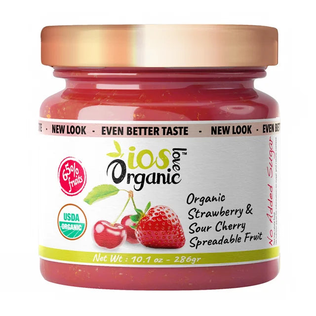 IOS ORGANIC STRAWBERRY AND CHERRY SPREADS 10 OZ – Sultan Super Markets